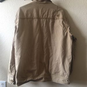 Timberland | Jackets & Coats | Timberland Tan Khaki Cotton Large Rugged ...